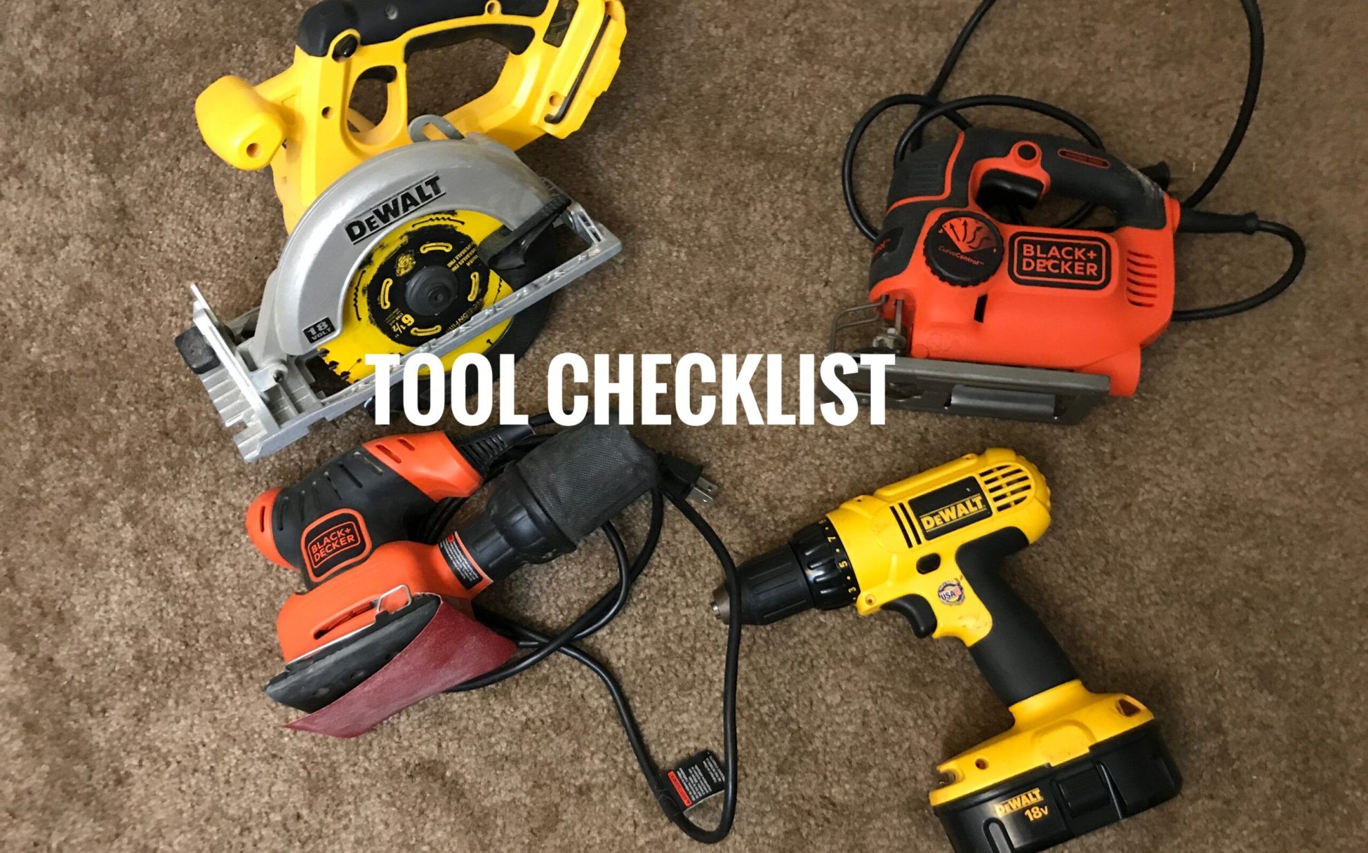 Tool Checklist PDF - StartWoodwork